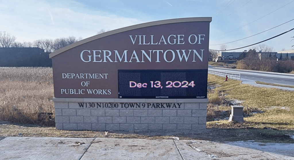 Blueprint to Beauty: The Germantown DPW Monument Sign - Sign Effectz Inc